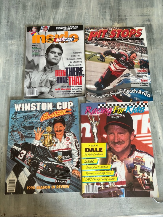 Other | Vintage Nascar Dale Earnhardt Jeff Gordon Magazine Lot 199s ...